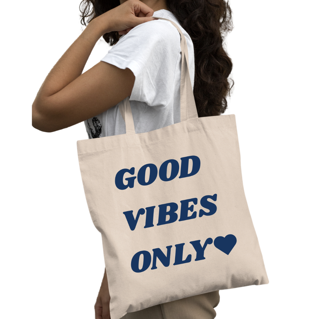 Sacola bolsa ecobag estilosa Good vibes only | Shopee Brasil