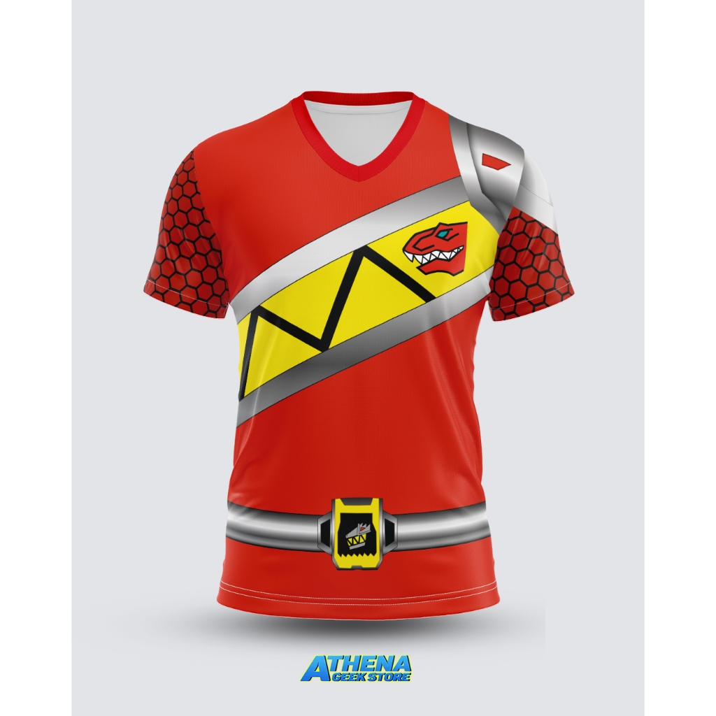 Camisetas Power Rangers Dino Charge/Kyoryuger Infantil | Shopee Brasil