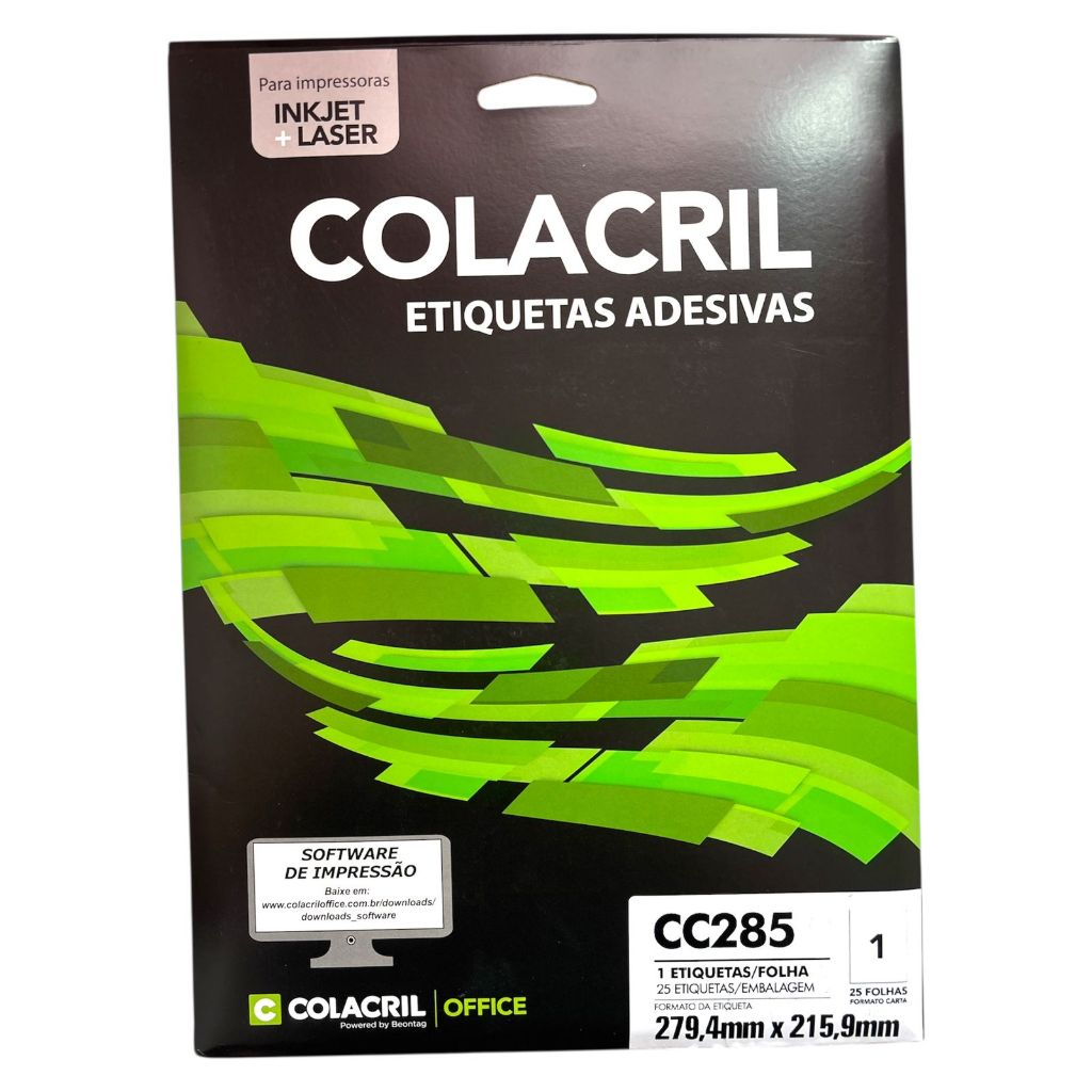 Etiqueta Adesiva A4 – 25 Folhas C/ 1 Etiquetas | Impressoras Inkjet ...