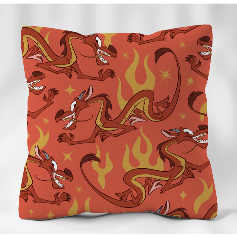 Almofada Mushu 40x40 Cm Cheia Poliéster Mulan Tecido Decoração | Shopee ...
