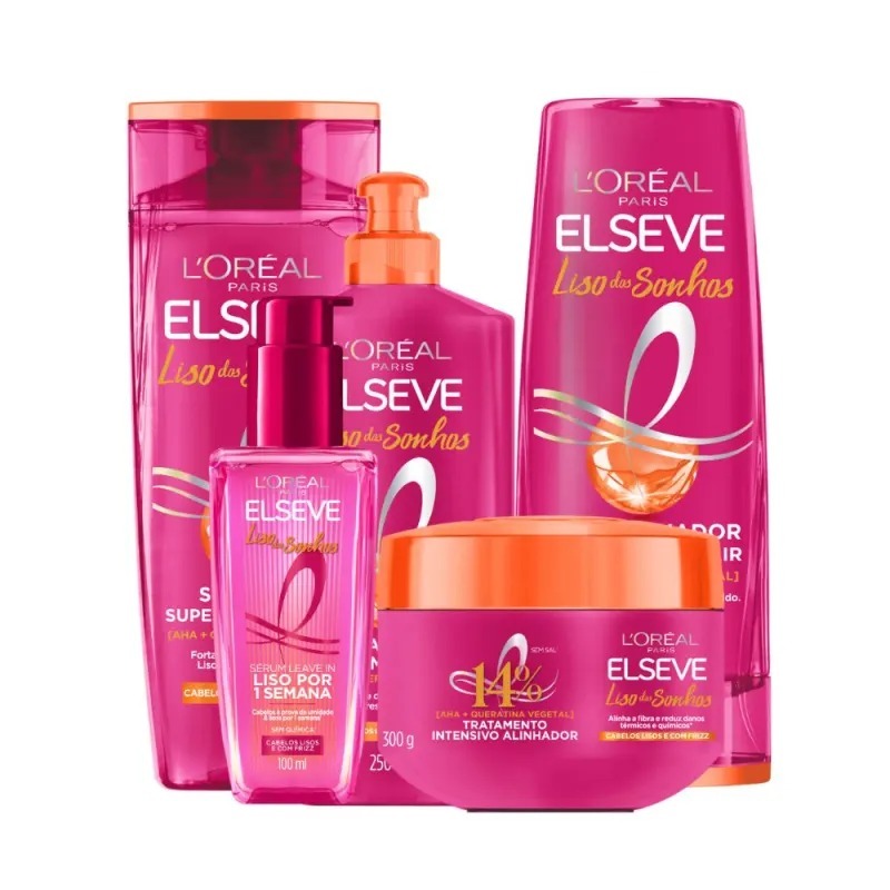 Kit liso dos sonhos Elseve 200ml | Shopee Brasil