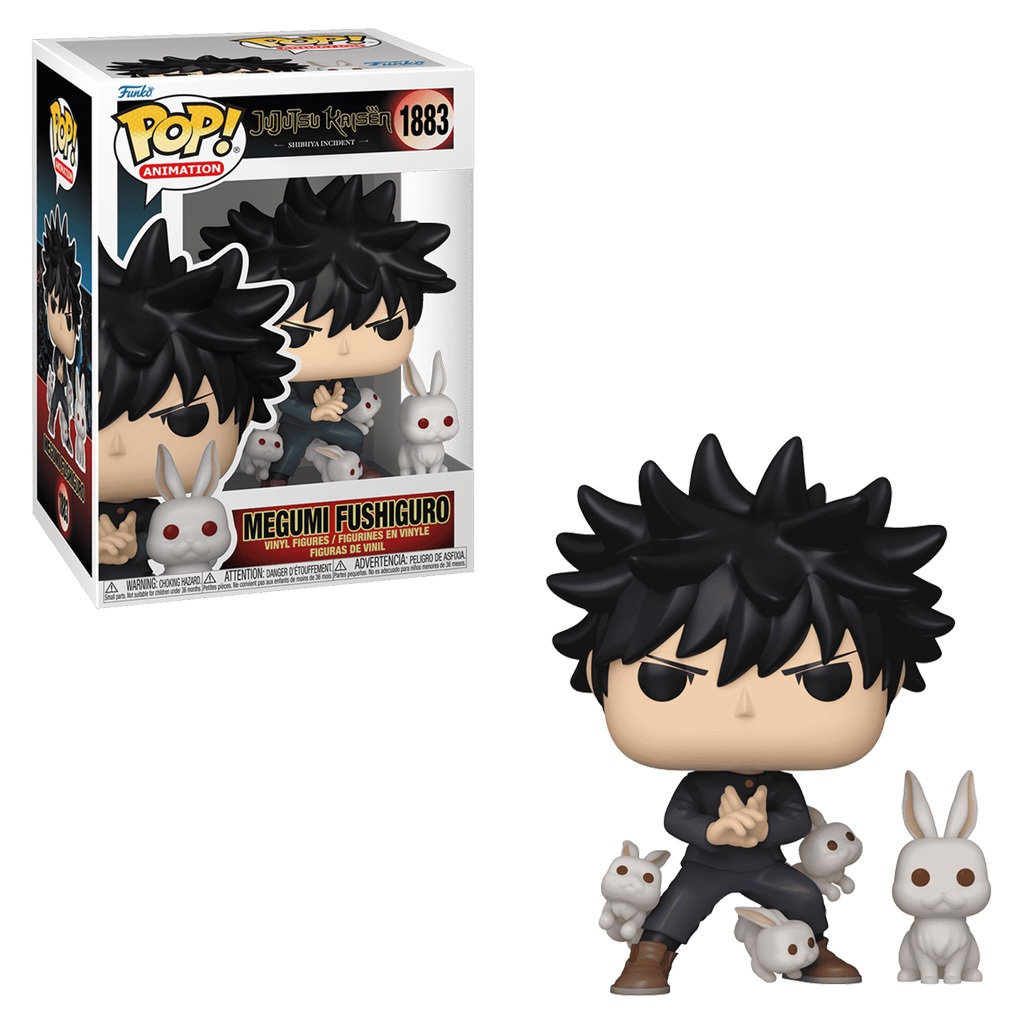 FUNKO POP JUJUTSU KAISER MEGUMI FUSHIGURO W/RABBIT 1883 NOVO ORIGINAL ...