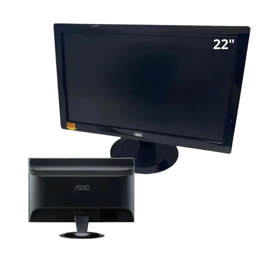 Monitor AOC Widescreen 22 Polegadas USB | 2236VWA +Nota Fiscal | Shopee ...