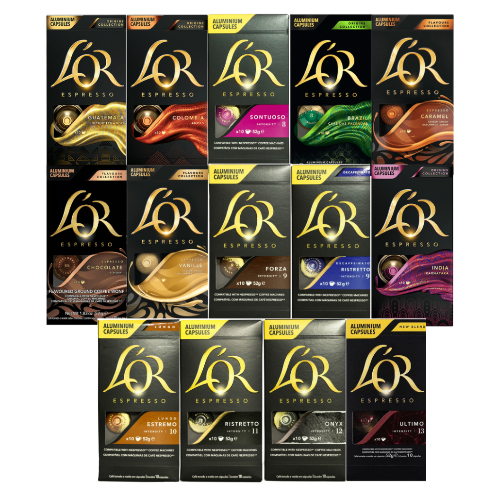 KIT COM 40 CÁPSULAS CAFÉ LOR COMPATÍVEL COM NESPRESSO | Shopee Brasil