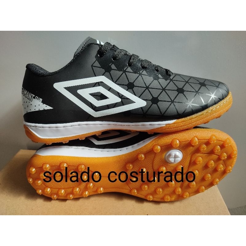Tenis chuteira society br pto/bco quadra campo lazer caminhada | Shopee ...