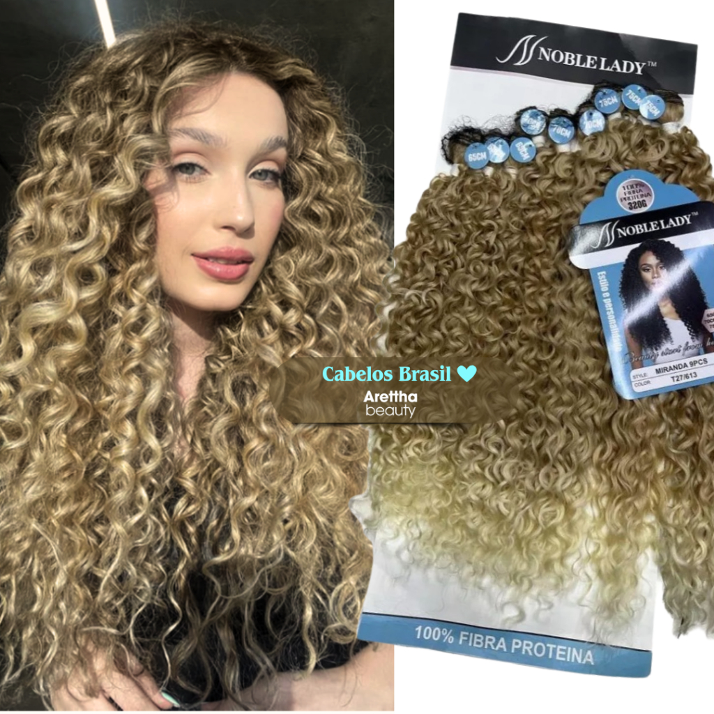 Cabelo cacheado loiro bio proteína fibra de queratina 320 gramas | Shopee Brasil