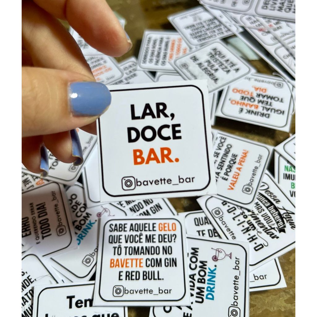 200 Tags Cartões para Drinks 4x4 cm Personalizadas Frases Engraçadas ...
