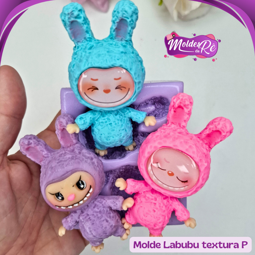 Molde Labubu Textura P - Moldes da Rê | Shopee Brasil