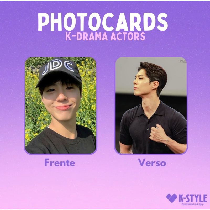 Photocards, Fanmade, Duas Faces, K-DRAMA ACTORS, Personalizados (leia a ...