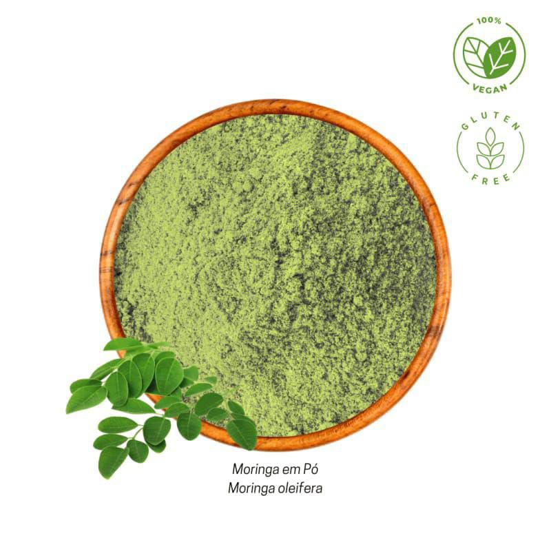 Moringa em pó chá natural pura 100gramas original com laudo | Shopee Brasil