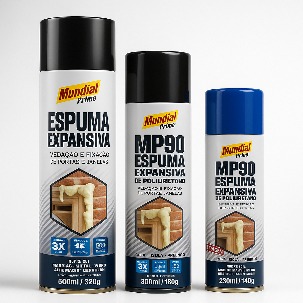 Espuma Expansiva De Poliuretano PU Mundial Prime 500Ml/320g | Shopee Brasil