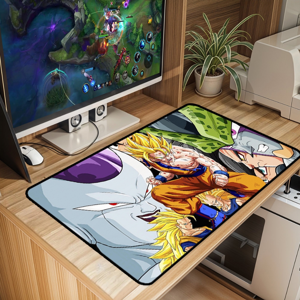 Mouse Pad DBZ Dragon Gamer Antiderrapante Grande 70x35 80x35 90x40 ...