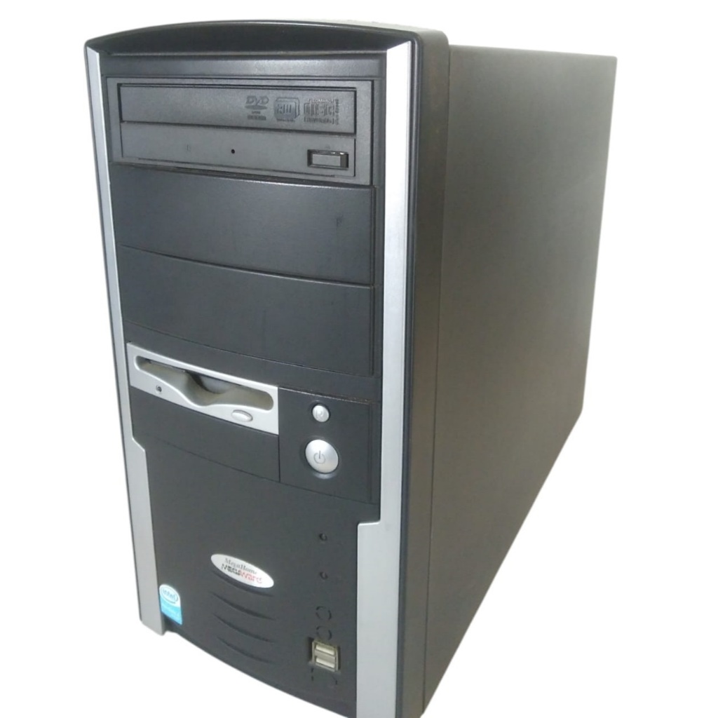 Gabinete Pc Desktop Megaware + Fonte + Placa + Gravador + 2Gb Ram ...