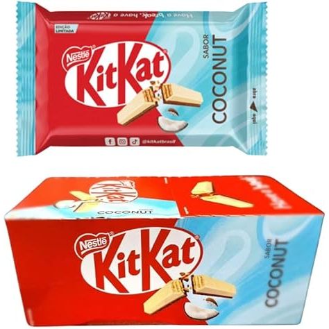 Chocolate Kit Kat Coconut 41,5g cada C/24 Unidades Nestlé | Shopee Brasil