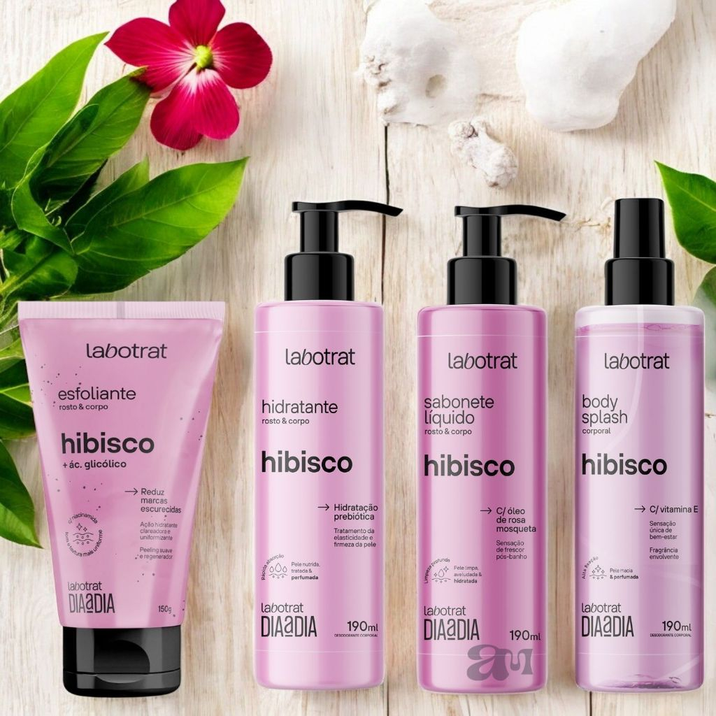 Kit Dia a Dia Hibisco Completo Labotrat – Esfoliante, Sabonete ...