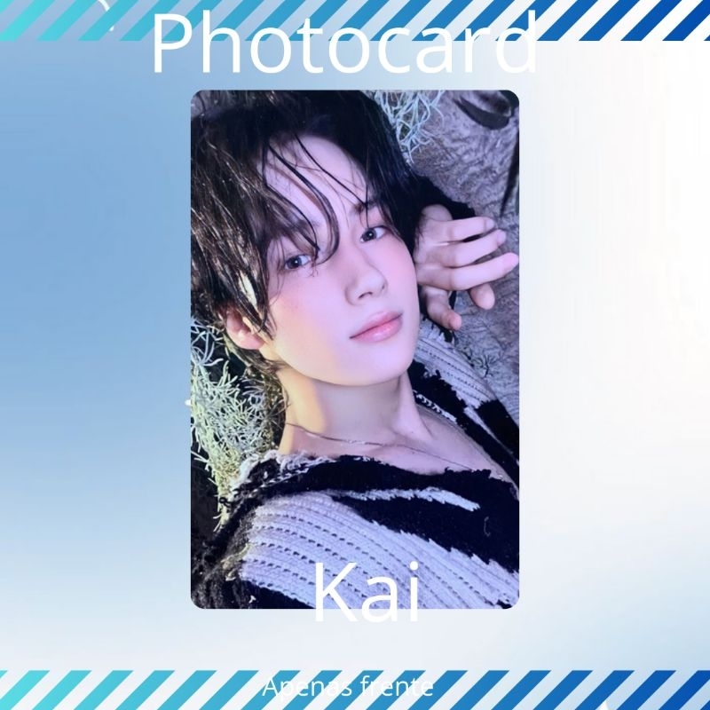 Photocard Kai Fanmade TXT Tomorrow X Together kpop Bg boy group | Shopee Brasil