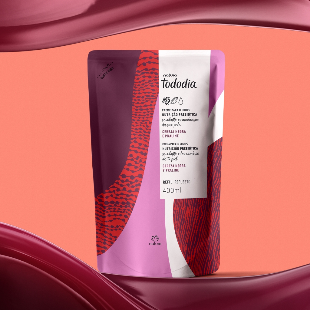 Refil Hidratante Cereja Negra e Praliné 400ml Natura | Shopee Brasil