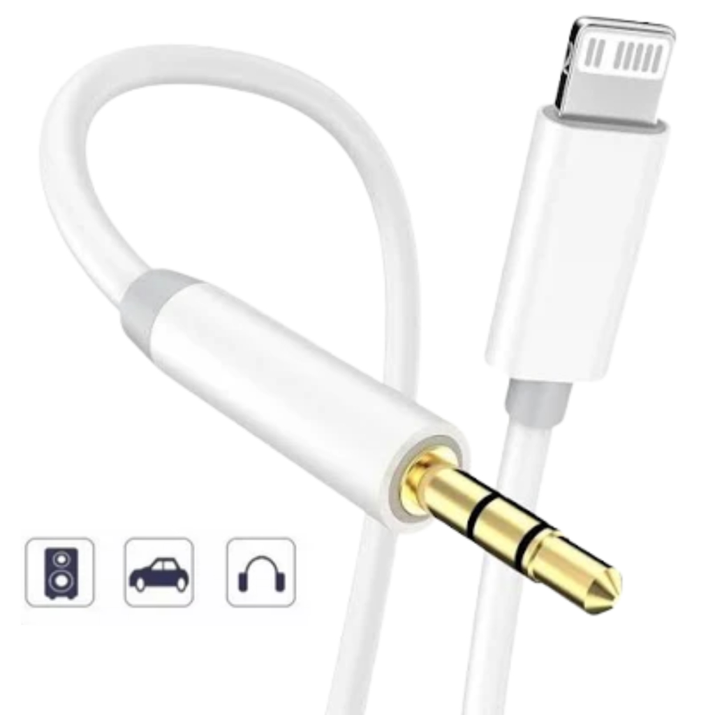 Cabo Adaptador Lightning para P2 3.5mm iPhone Fone de Ouvido | Shopee Brasil