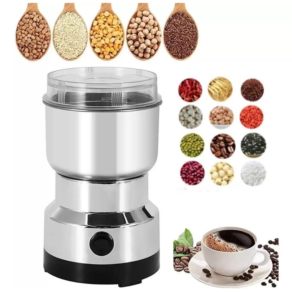 Moedor Triturador Elétrico De Grãos Sementes Café | Shopee Brasil