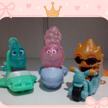 Conjunto com 3 Bonecos Colecionáveis – Pixar Elementos (McDonald’s ...