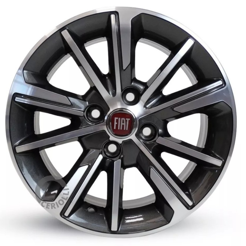 Kit 4 Rodas Aro 14 Fiat Cronos 4x98 Fiat Cronos Uno Uno Fire Palio Mobi ...