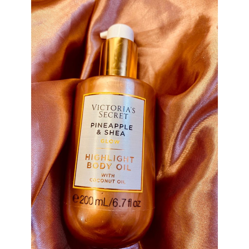 Victoria's Secret Óleo Corporal Iluminador Pineapple & Shea Fragrância ...