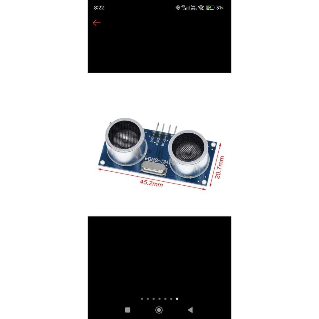 Sensor Ultrassônico HC-SR04 Detecção de Movimento e Proximidade para ...