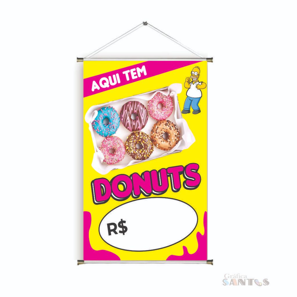 Banner pronto Donuts BA 508 (arte Pronta) | Shopee Brasil