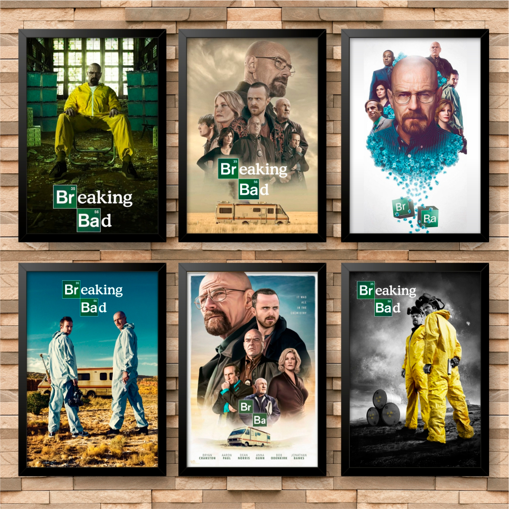 Quadro Decorativo Breaking Bad | Poster série com Moldura e acetato ...
