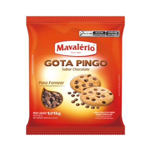 Gota pingo sabor chocolate - 1 kg | Shopee Brasil