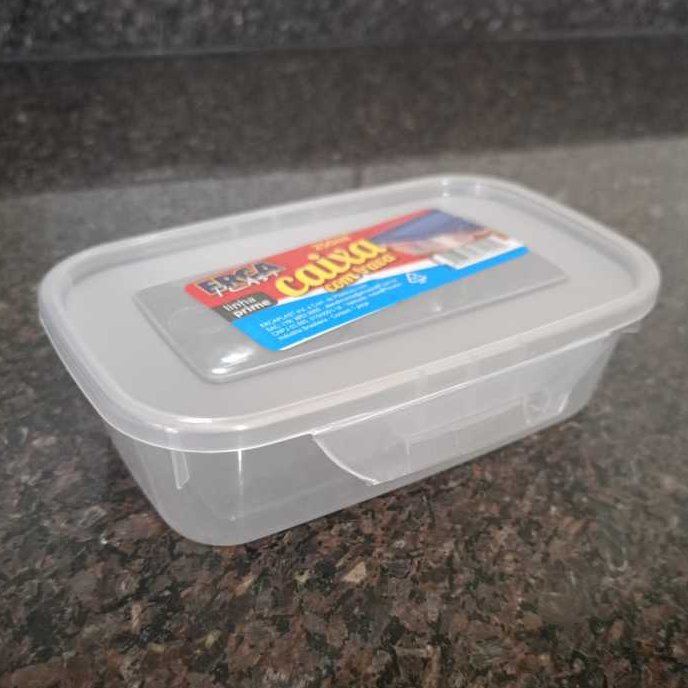 Kit Potinho Retangular Tampa com Trava Pote Pequeno 250ml Transparente BPA FREE Marmita ...