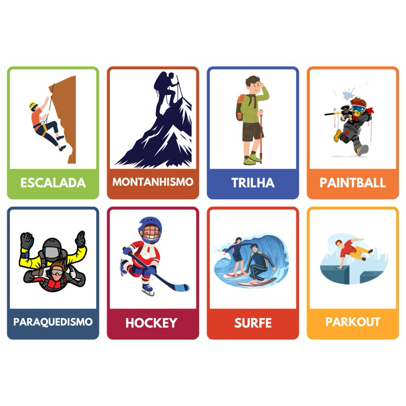 Cards esportes-esportes olímpicos-diversos | Shopee Brasil