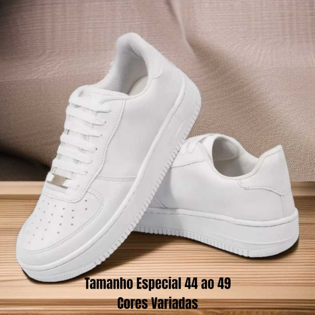 Tênis Tamanho Especial Masculino Extra Grande Plus Size 44 45 46 47 48 ...