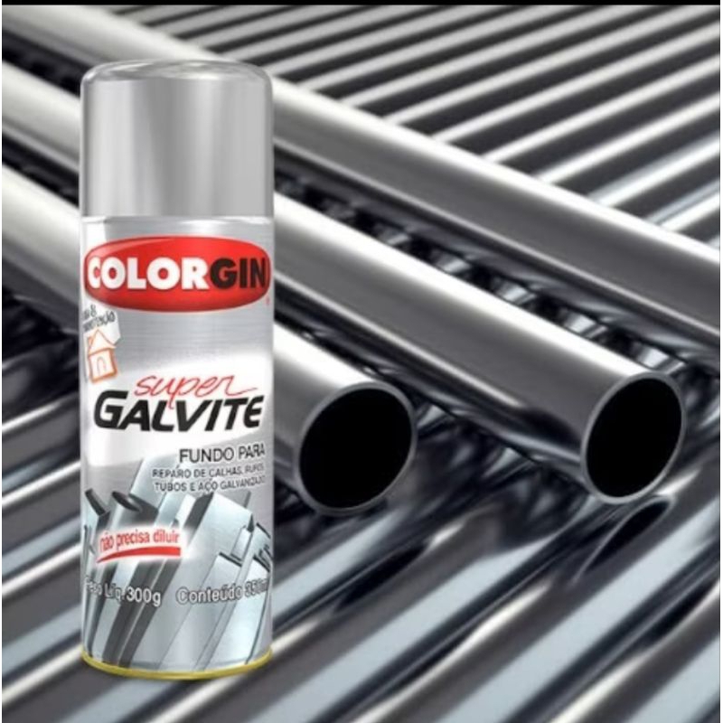 SPRAY GALVITE PARA ALUMINIO E GALVANIZADO 350ml COLORGIN | Shopee Brasil
