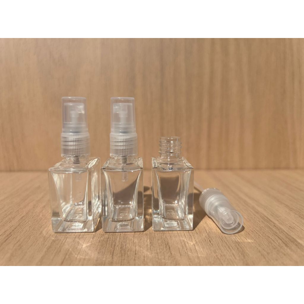 10 Frascos de Vidros 10ml Monsieur com Válvula Spray Transparente para ...