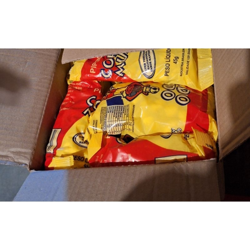 pipoca copa do mundo grande 45g kit com 8 unidade | Shopee Brasil
