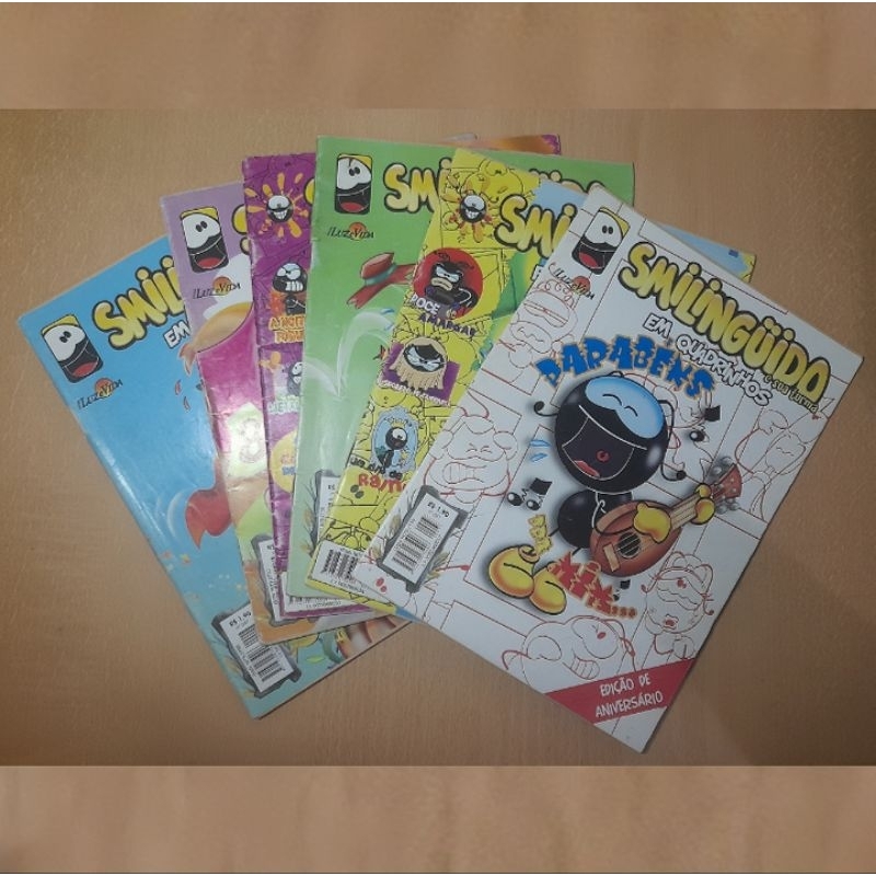 Kit Gibi (6) - Gibis Smilinguido e sua turma em quadrinhos com 6 ...