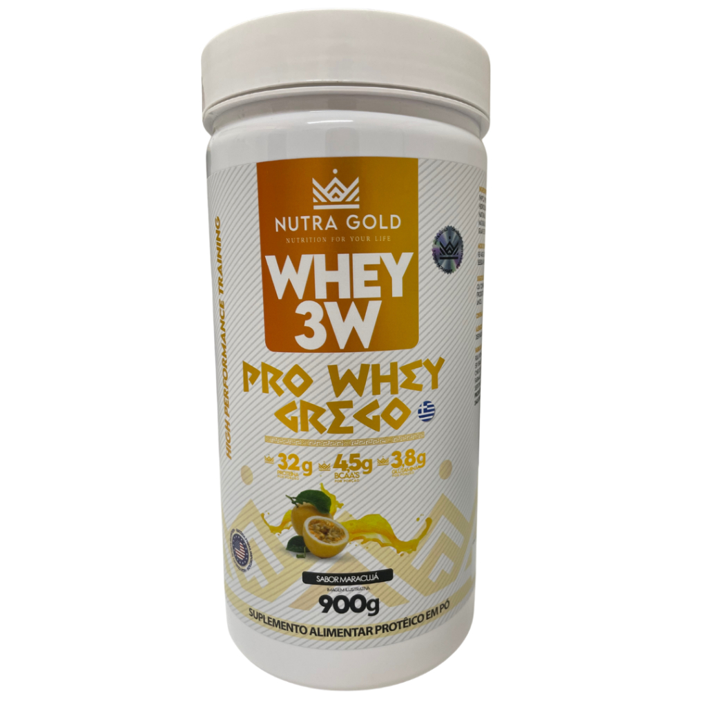 Whey Pro Grego Sabor Maracujá 900g | Nutra Gold | Shopee Brasil