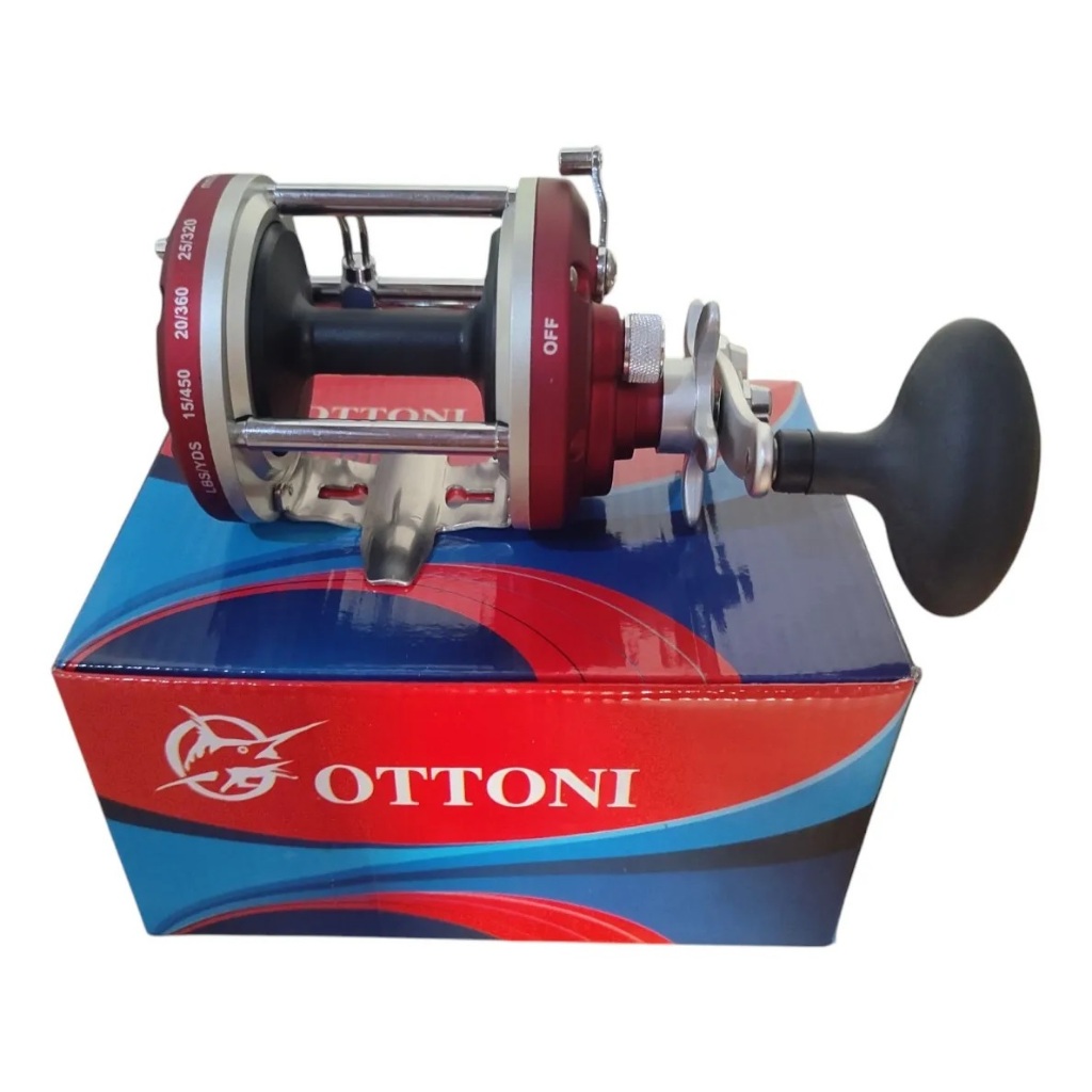 Excelente Carretilha de Pesca Ottoni Jj300 3 Rol. Drag 15 Quilos ...