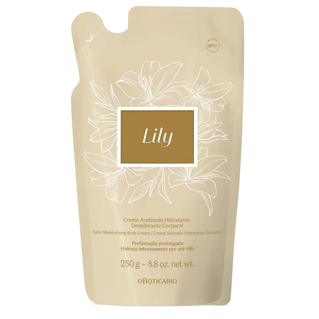 Lily Creme Acetinado Hidratante Corporal Original 250g | Shopee Brasil