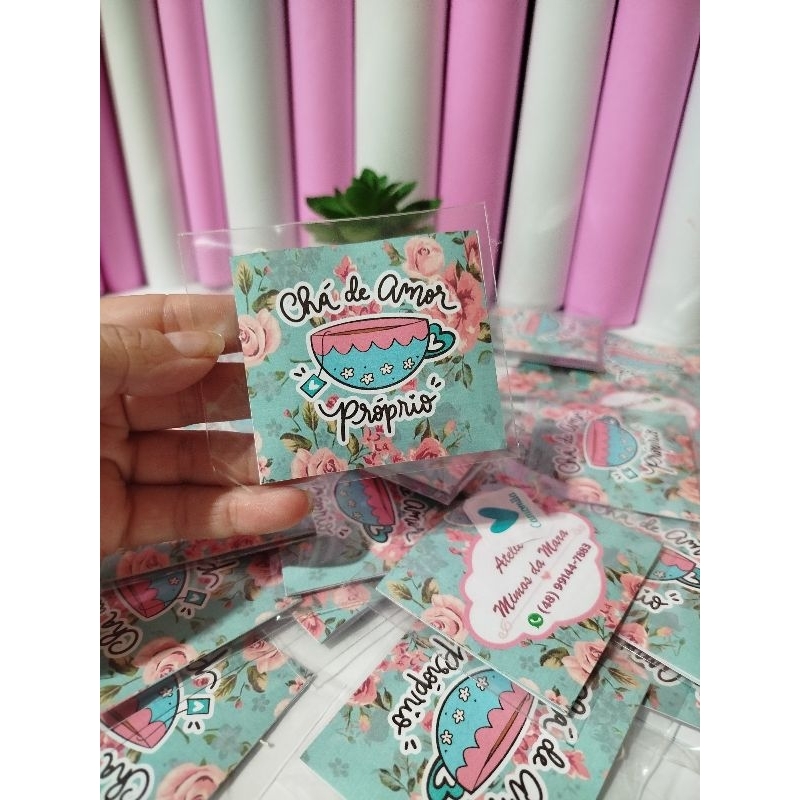 Sachê de chá personalizado / Mimo delicado para eventos e lembrancinhas ...