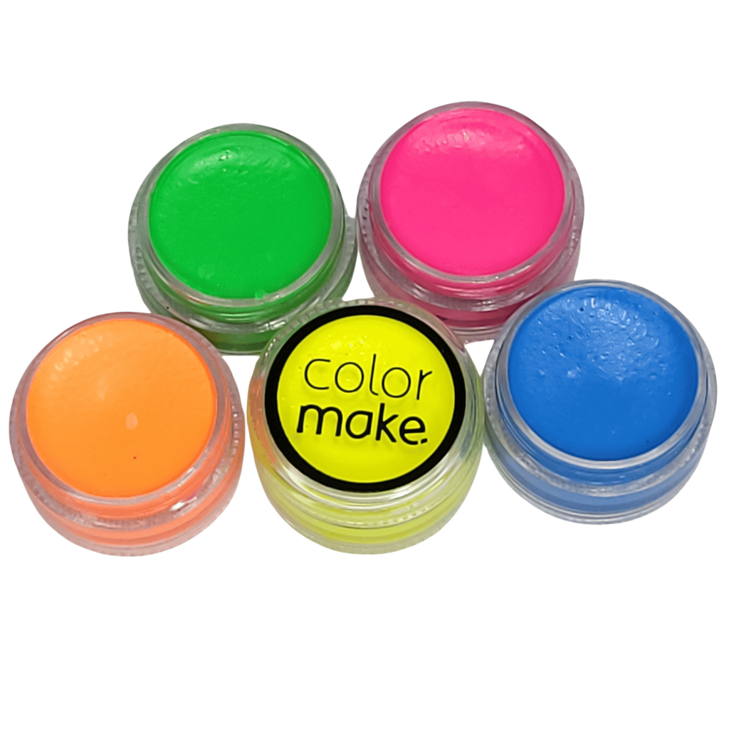 Torre Tinta Cremosa Neon Com 5 Potes ColorMake | Shopee Brasil