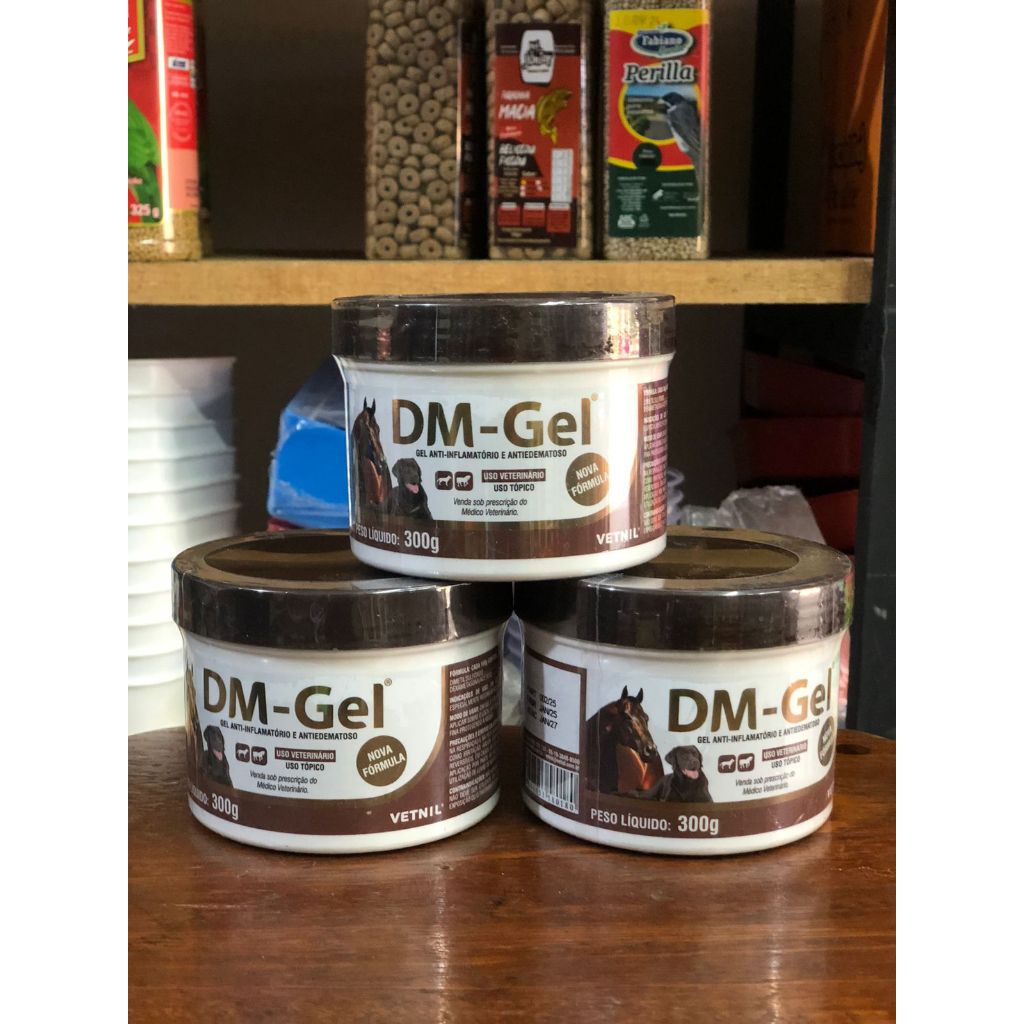 DM-Gel Potente anti-inflamatório e antiedematoso tópico-300g/Vetnil ...