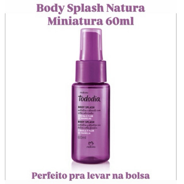Mini Body Splash Ameixa e Flor de Baunilha 60ml Natura | Shopee Brasil