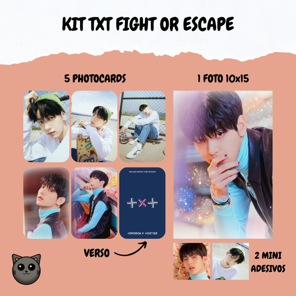 KIT TXT FIGHT OR ESCAPE - BIAS OU GRUPO | Shopee Brasil