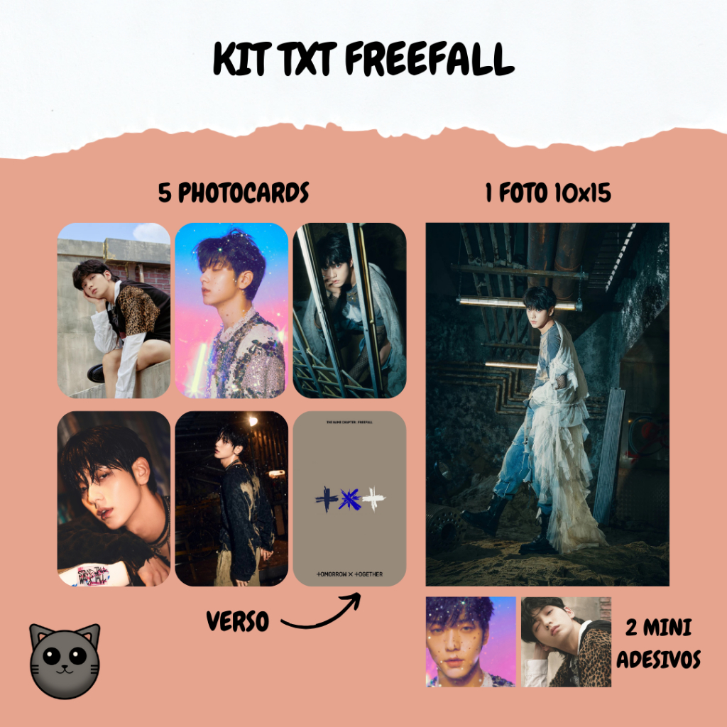 KIT TXT FREEFALL - BIAS OU GRUPO | Shopee Brasil