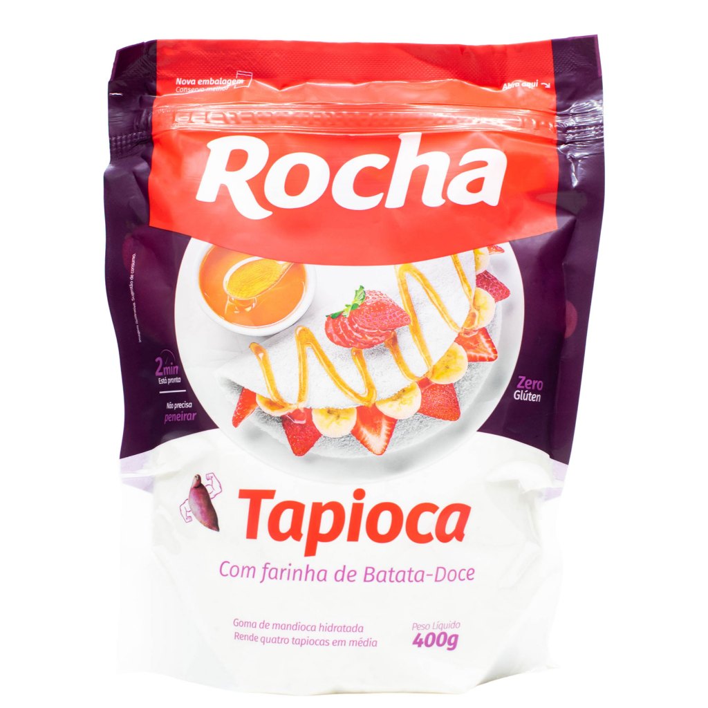 Massa de Tapioca com Farinha de Batata Doce 400g Rocha | Shopee Brasil