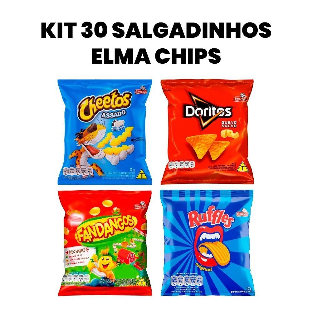 kit com 30 Salgadinhos Elma Chips 45g! | Shopee Brasil
