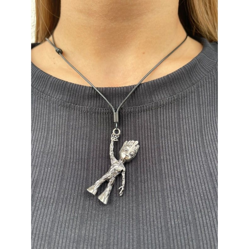 Colar do Baby Groot Guardiões Marvel Masculino Feminino Cordão ...