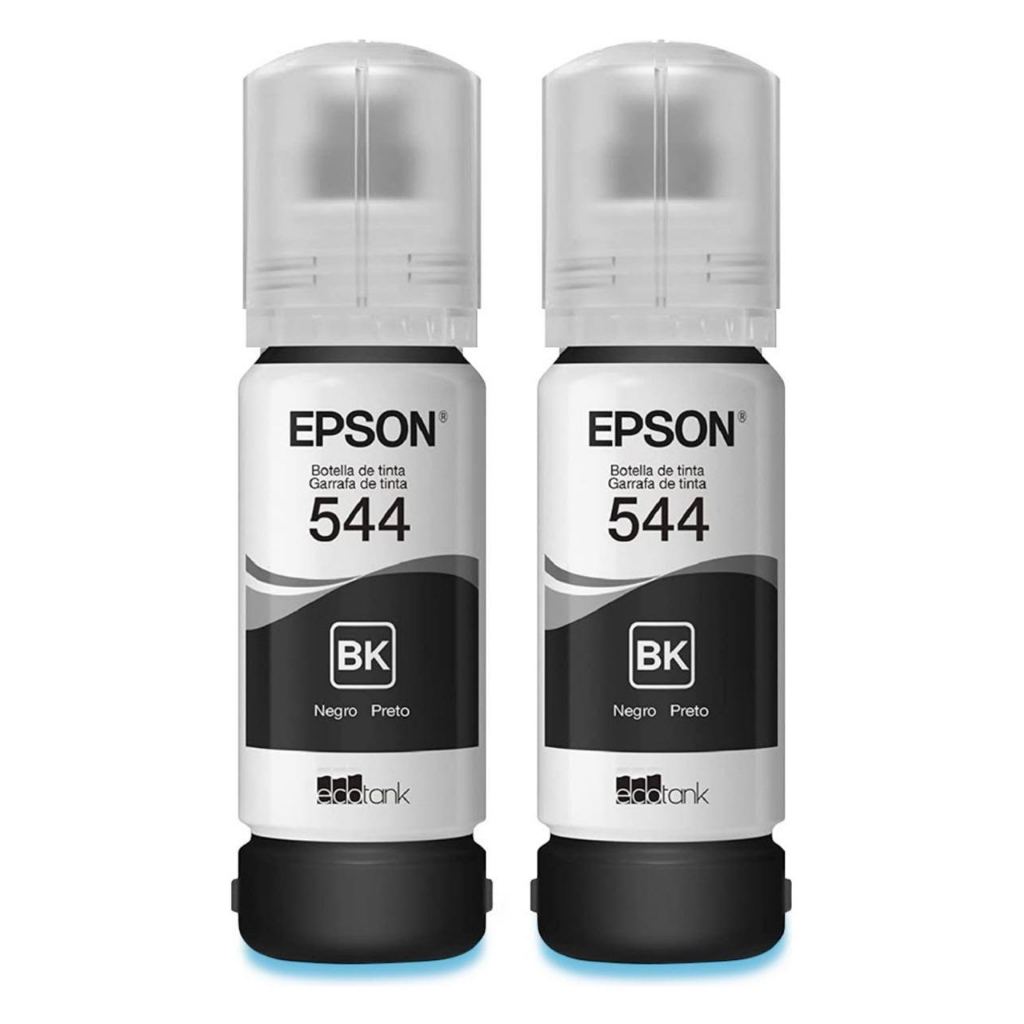 KIT 2 TINTA ORIGINAL EPSON T544 L3110 L3150 L3250 PRETO | Shopee Brasil